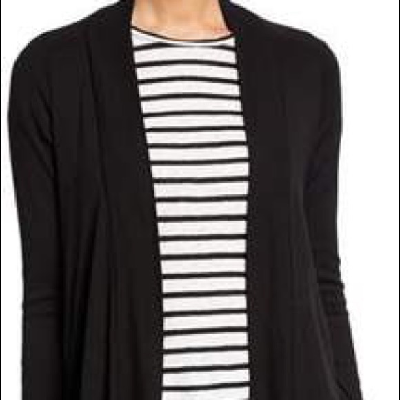 Splendid | Sweaters | Splendid Open Cardigan In Black Thermal Waffle ...